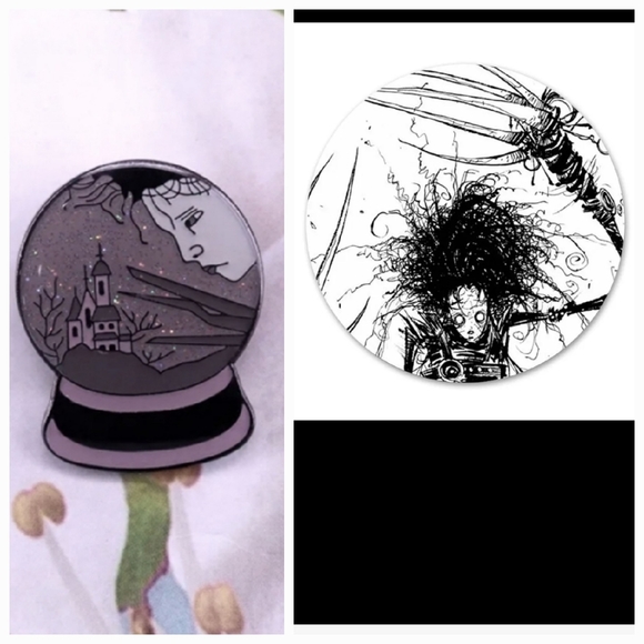Jewelry | Set 2x Edward Scissorhands Pins | Poshmark